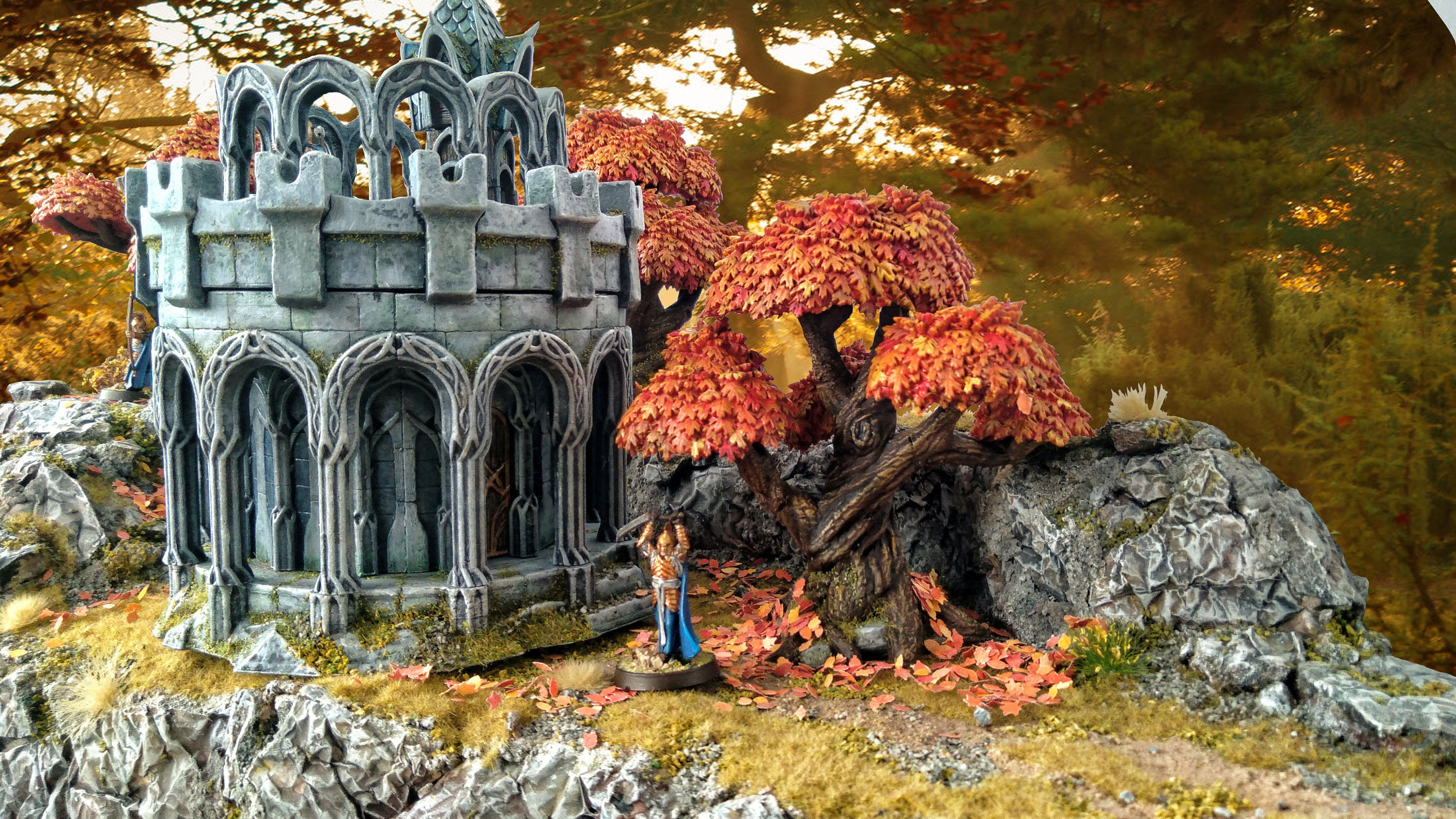 Elven Fort Elven Kingdom 3D Printing DND Tabletop Wargames - Etsy