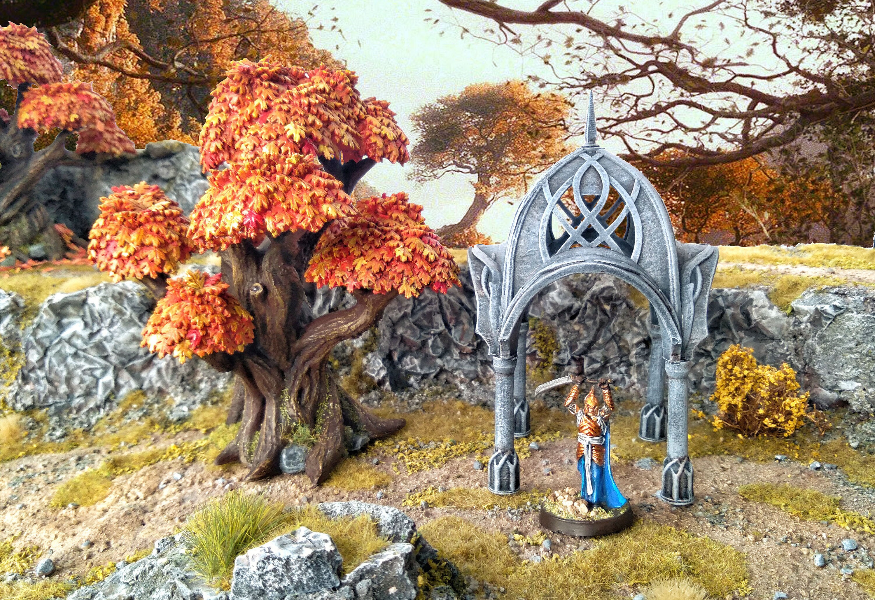 Gazebo (1 & 2) | Elven Kingdom | 3D Printing | DND | Tabletop Wargames ...