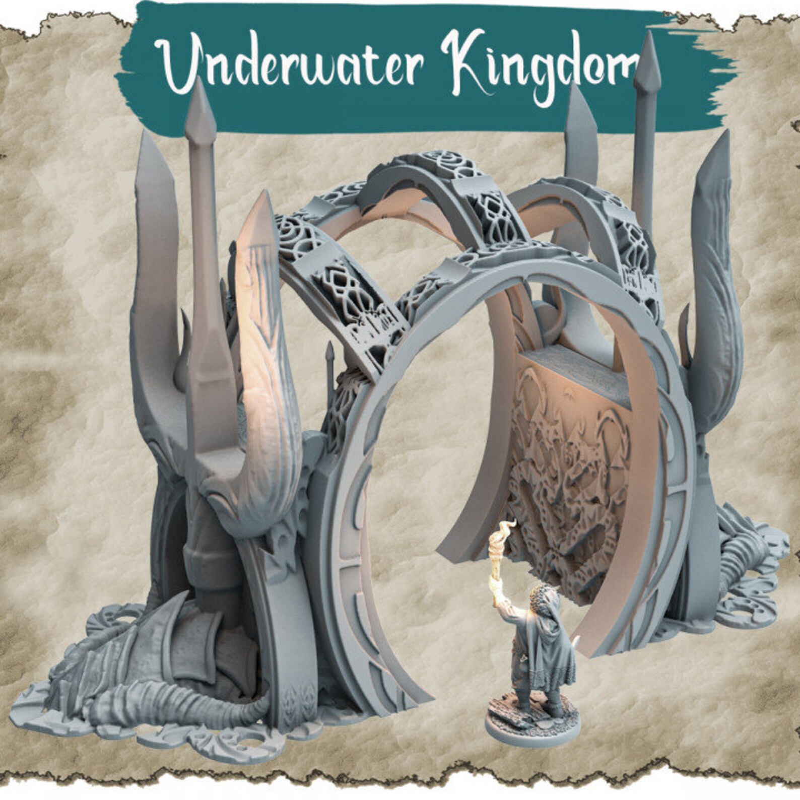 Sunken Citadel of Eternal Tides | Underwater City | 3D Printing | DND ...