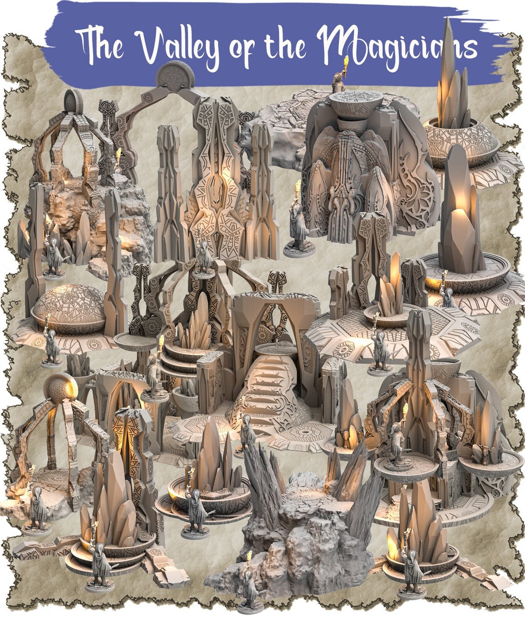 Age of Wonder Valley of the Mages 3D Printing DND Tabletop Wargames - Etsy