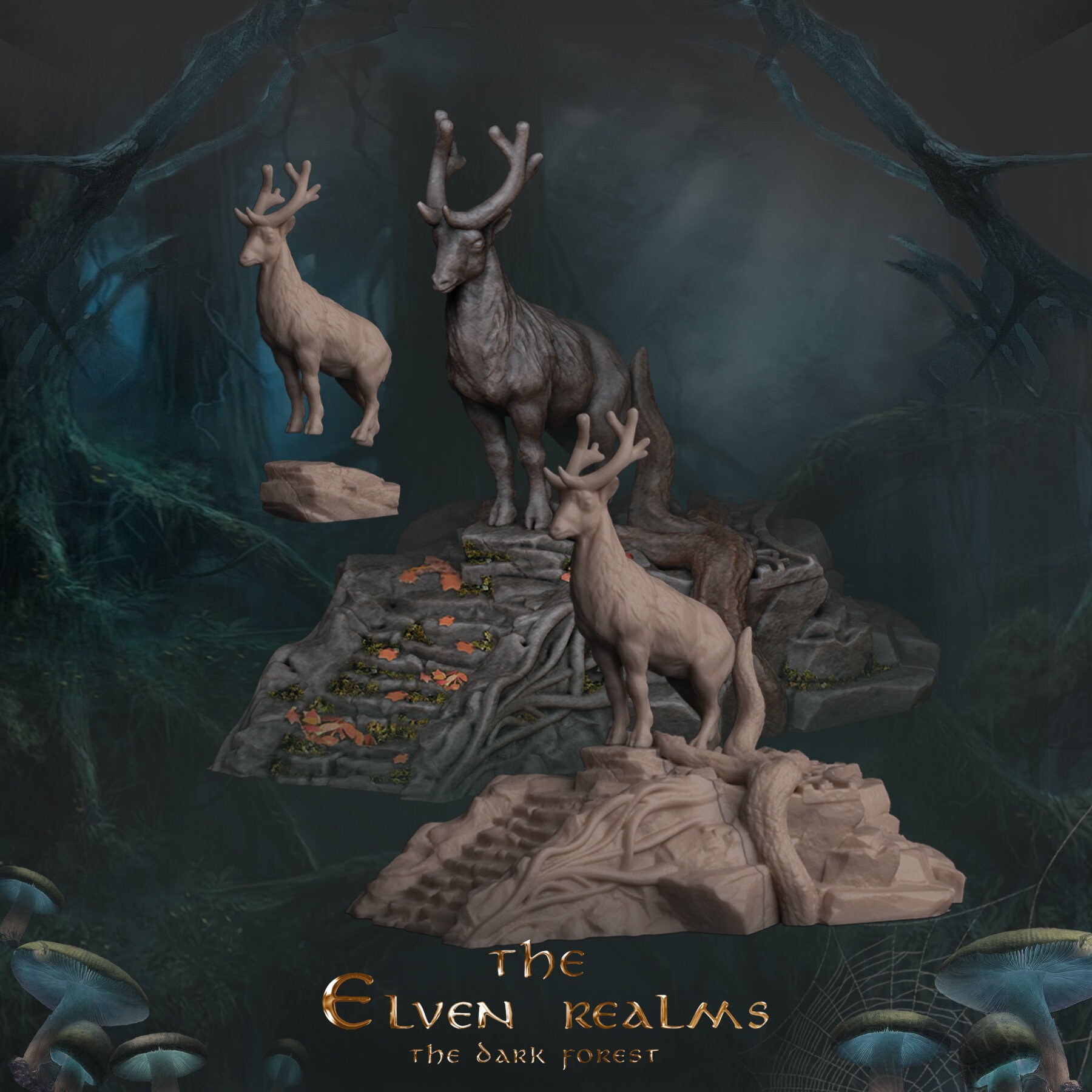 Throne - Shrine - Fountains | Elven Kingdom | 3D Printing | DND ...