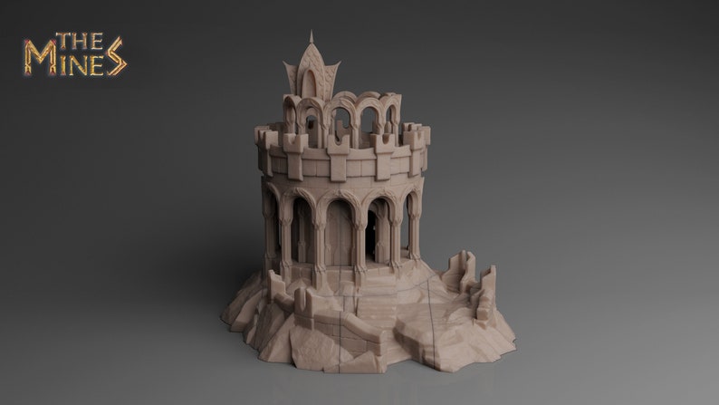 Elven Fort | Elven Kingdom | 3D Printing | DND | Tabletop Wargames - Etsy