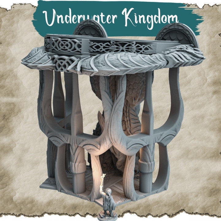 Sunken Citadel of Eternal Tides | Underwater City | 3D Printing | DND ...