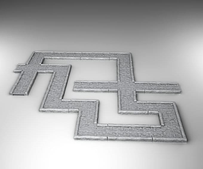 Medieval Village Castle Gates & Walls 3D Printing DND Tabletop Wargames ...