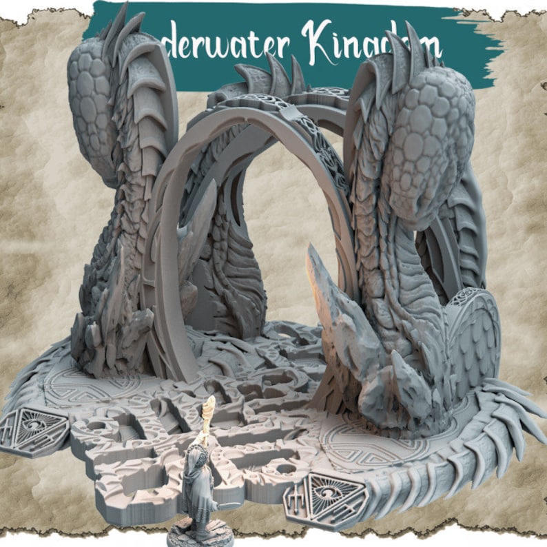 Sunken Citadel of Eternal Tides | Underwater City | 3D Printing | DND ...