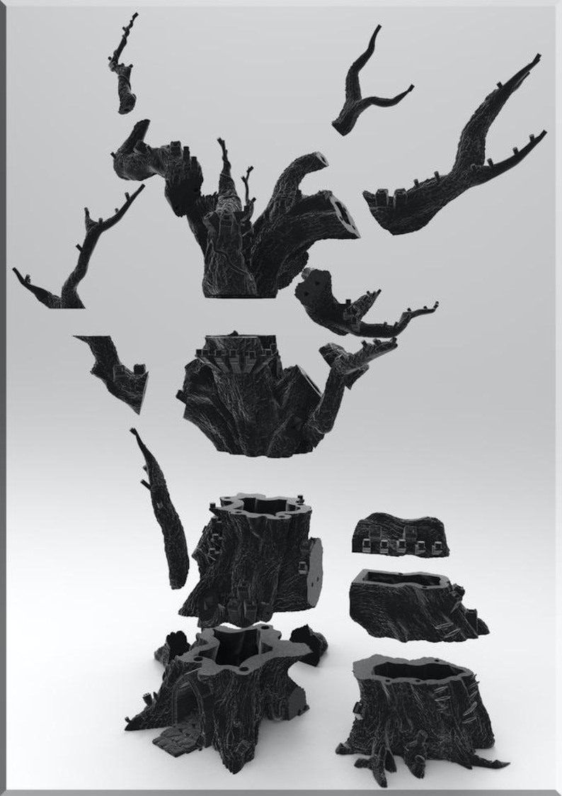 The Grand Tree | Tree Village | 3D Printing | Tabletop Terrain | D&D ...