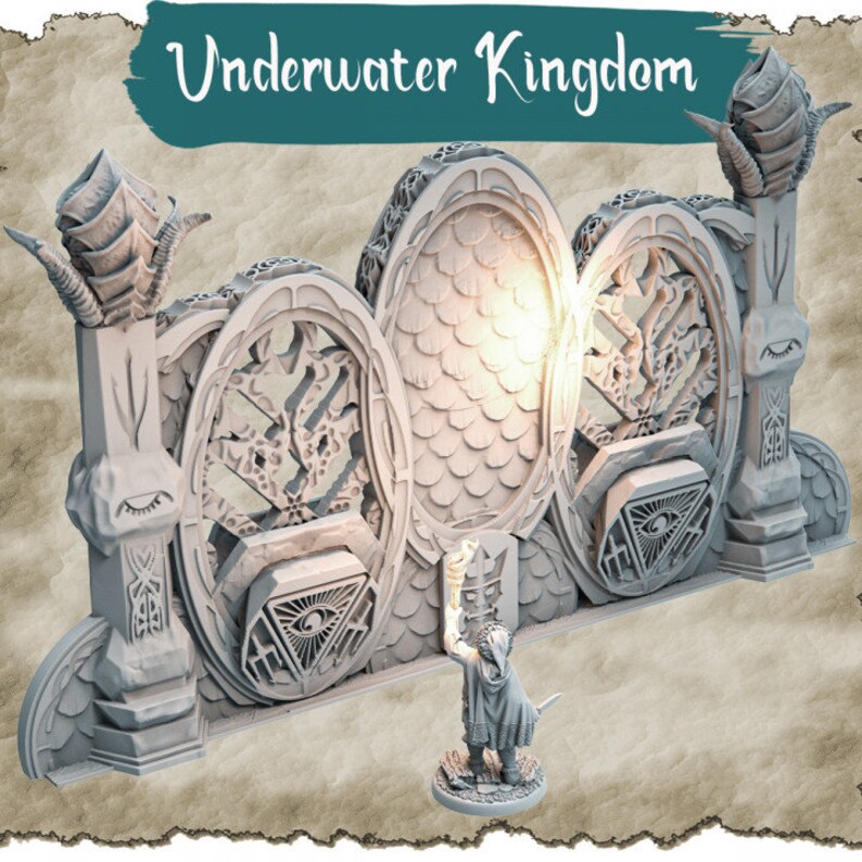 Sunken Citadel of Eternal Tides | Underwater City | 3D Printing | DND ...