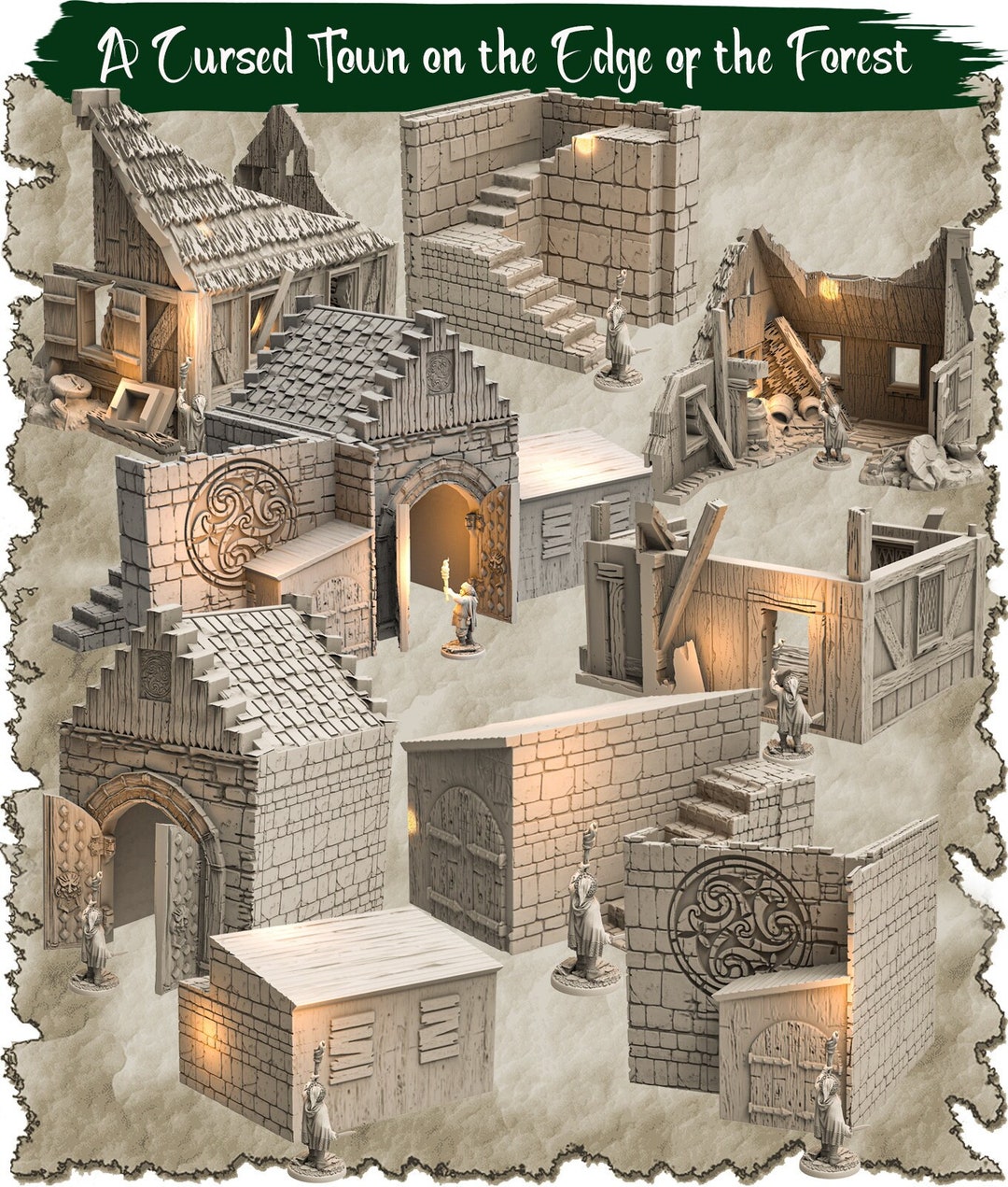 Cursed Town | Darkwood Forest | 3D Printing | DND | Tabletop Wargames ...