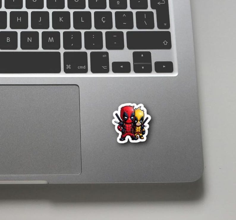 Mini Deadpool & Wolverine Sticker Marvel Duo Vinyl Decal Cute Superhero ...