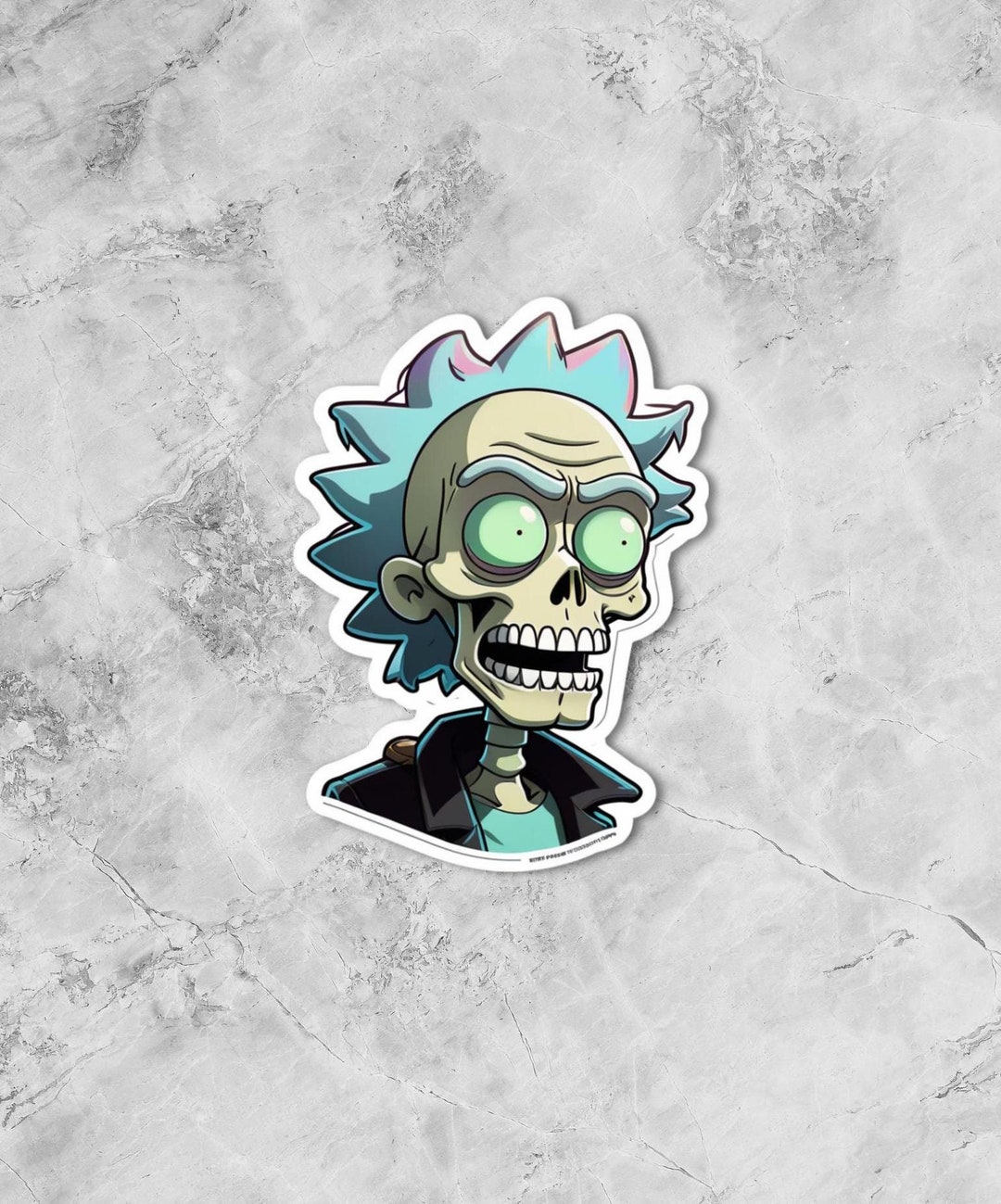 Rick and Morty Sticker Zombi Rick Sticker Rick Sticker - Etsy