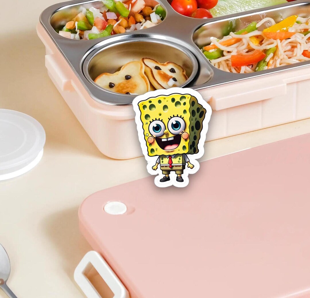 Chibi Spongebob Sticker Cute Cartoon Vinyl Decal - Etsy