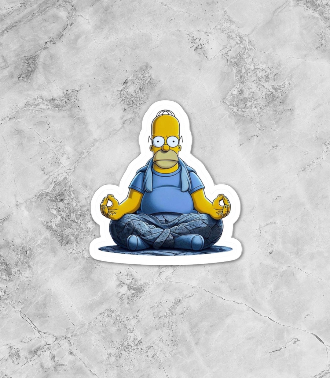 Homer Simpson Sticker Simpson Sticker-classic Cartoon Vinyl Decal - Etsy