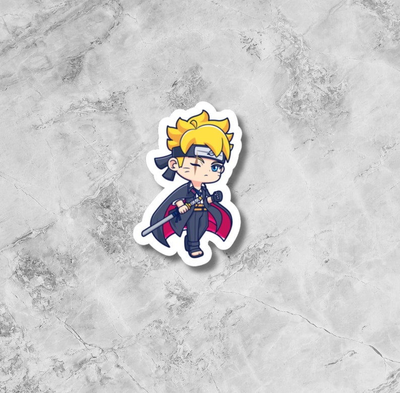 Mini Boruto Naruto Sticker Cute Anime Vinyl Decal Next Generation Ninja ...