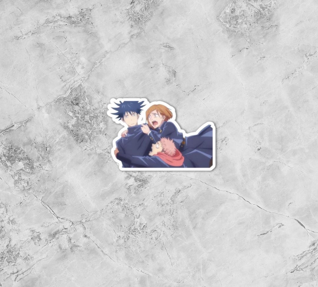 Jujutsu Kaisen Sticker Yuji, Megumi, Nobara Anime Decal Itadori Yuji ...
