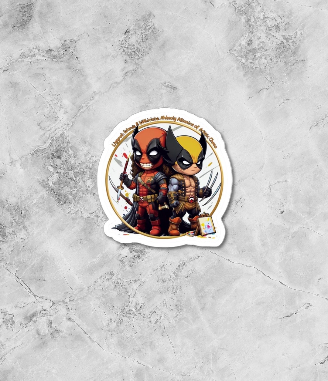Deadpool & Wolverine Sticker Duo High-quality Vinyl, Marvel Superheroes ...