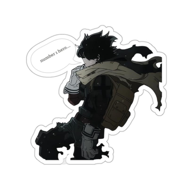 Dark Deku Sticker My Hero Academia Vinyl Decal Edgy Hero Design - Etsy