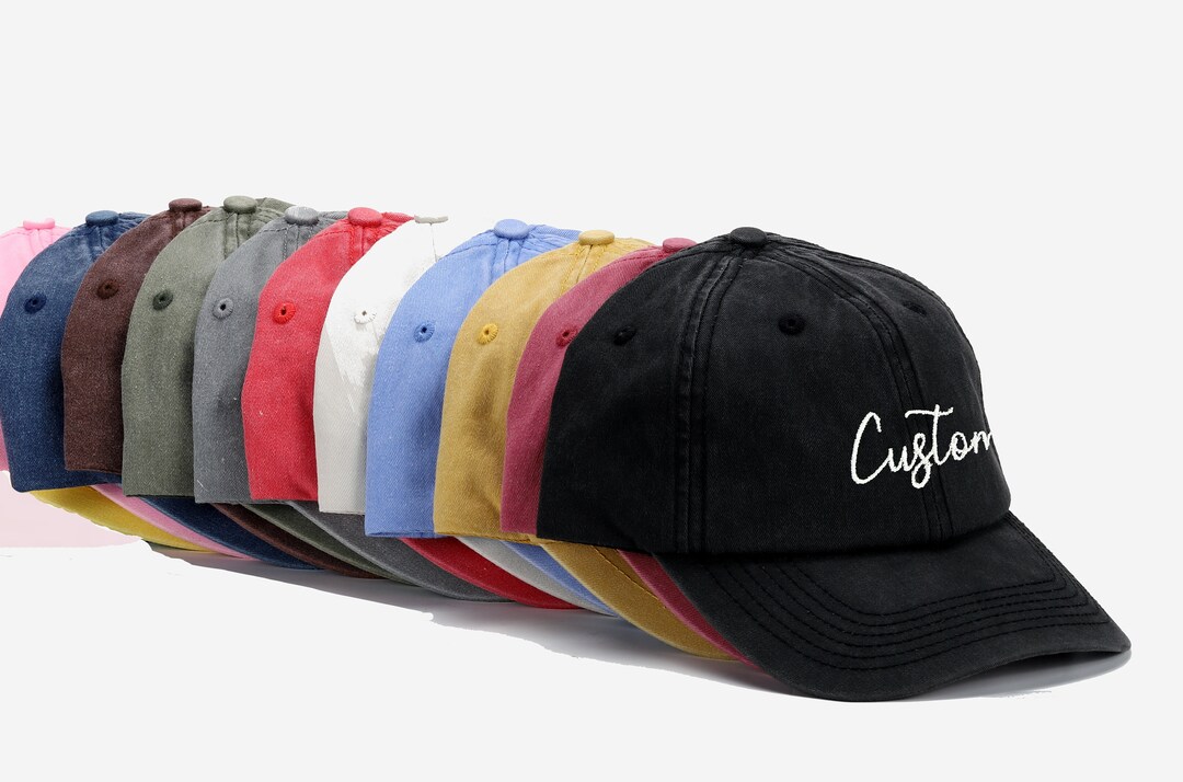 Custom Embroidered Hat, Embroidery Logo Baseball Hat, Personalized Dad ...