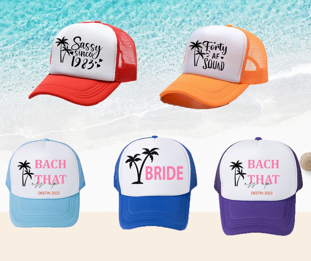 Personalized Hat, Custom Hat,party Hat ,totally Customizable Trucker ...