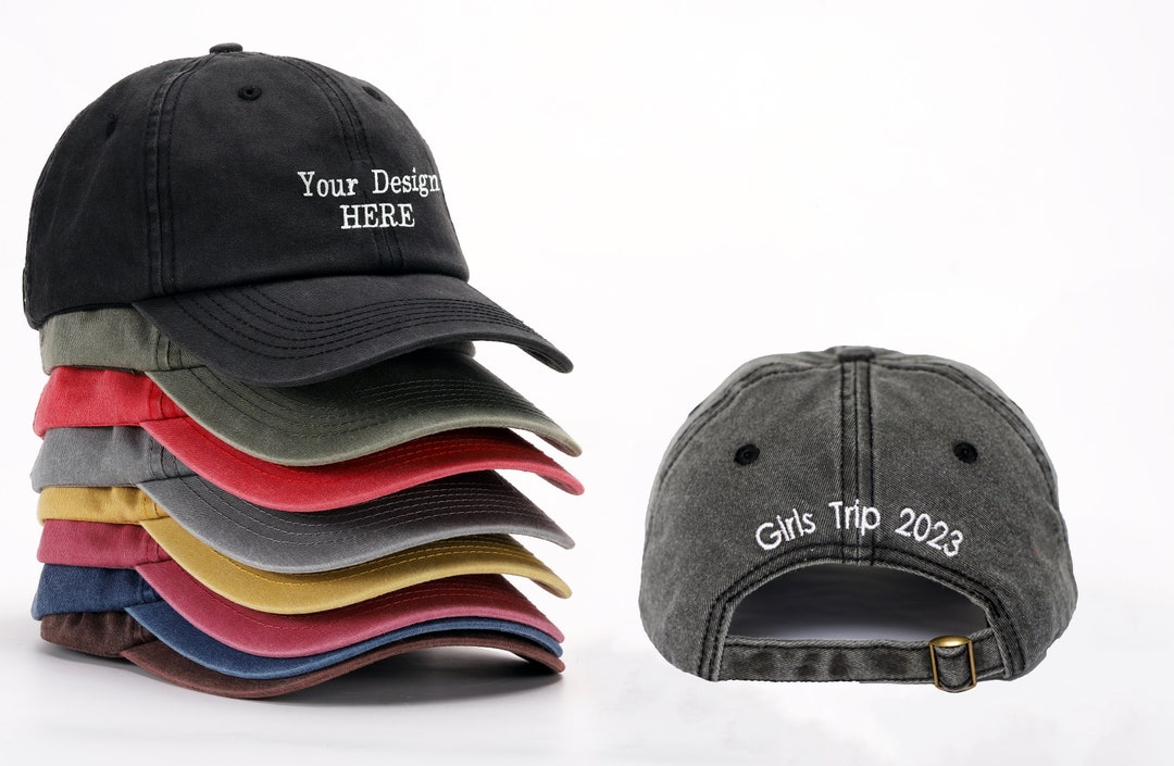 Embroidered Hat Add Name or Text to Back or Side of Baseball Cap,back ...