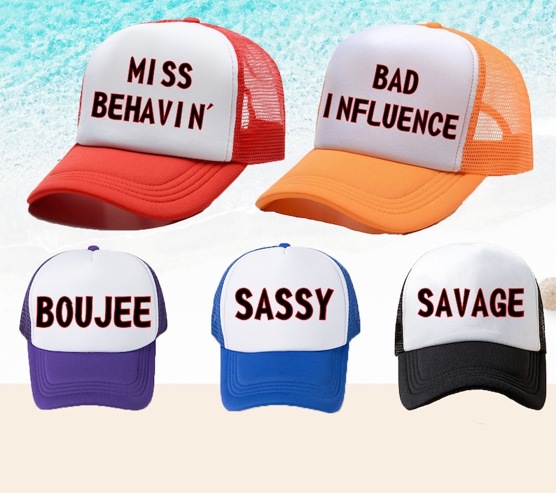 Puff Print Party Hats,bachelor Party Hat,crew Hat,team Crew,totally ...