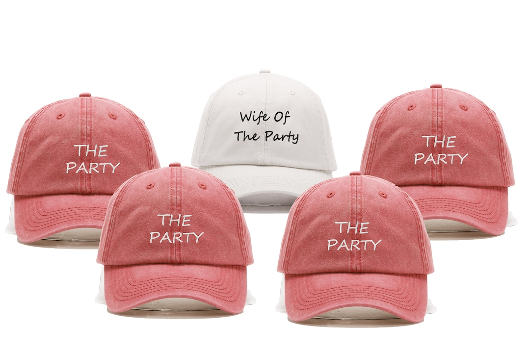 Embroidered Bachelorette Party Baseball Cap: Wife of the Party, Cotton ...