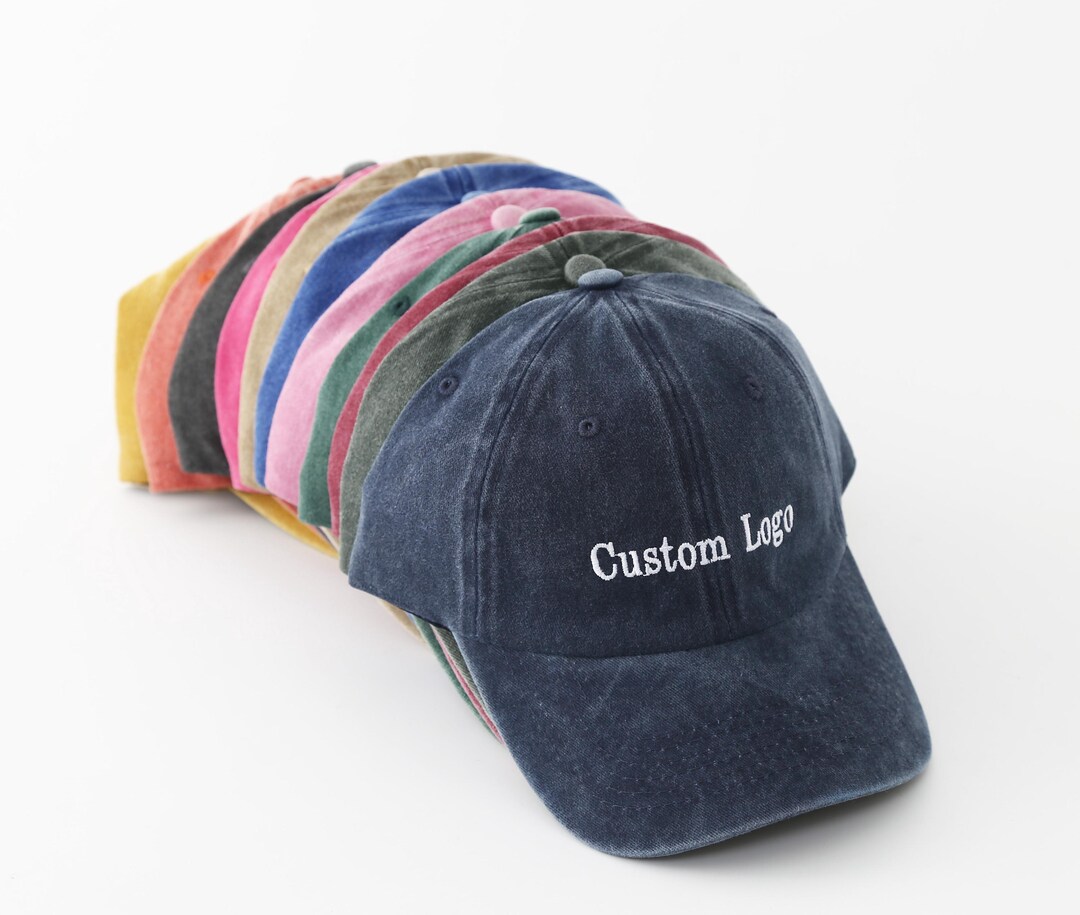 Personalized Embroidered Cap With Name and Logo, Custom Text ...