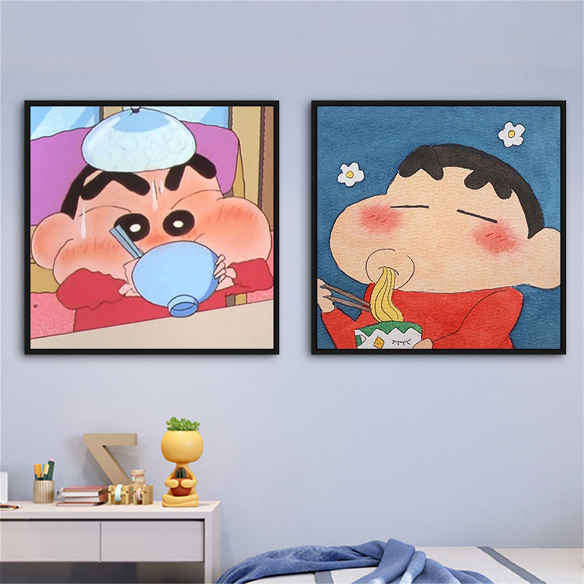 Crayon Shinchan Cute Cartoon Digital Oil Painting - Etsy