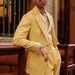 Men's Yellow Suit Men Suits Peak Lapel Wedding Slim Fit Groom Tuxedo ...