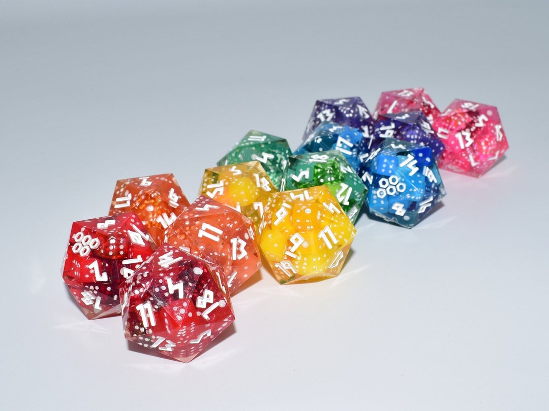 Handmade Sharp Edge 30mm Chonk D20 | Die of Many Pips | Dungeons and ...