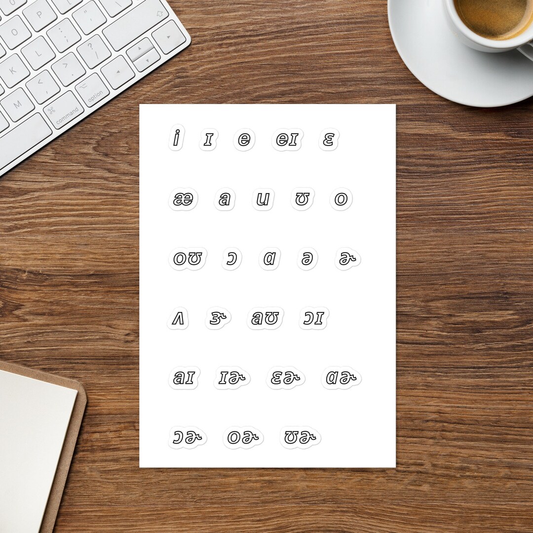 International Phonetic Alphabet IPA Sticker Sheet Vowel - Etsy