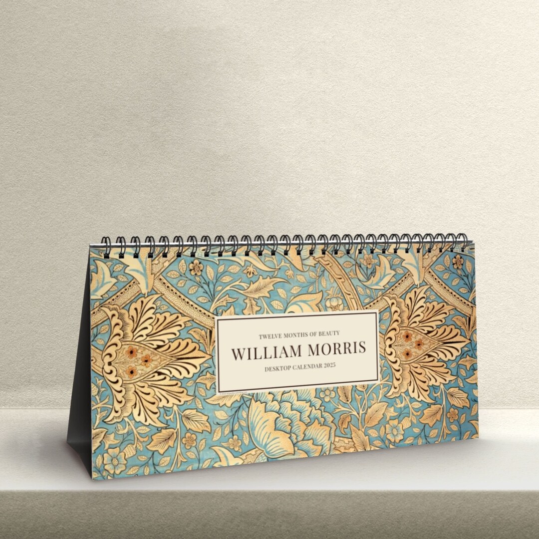 William Morris Desk Calendar - Windrush Pattern, Vintage Floral Designs ...