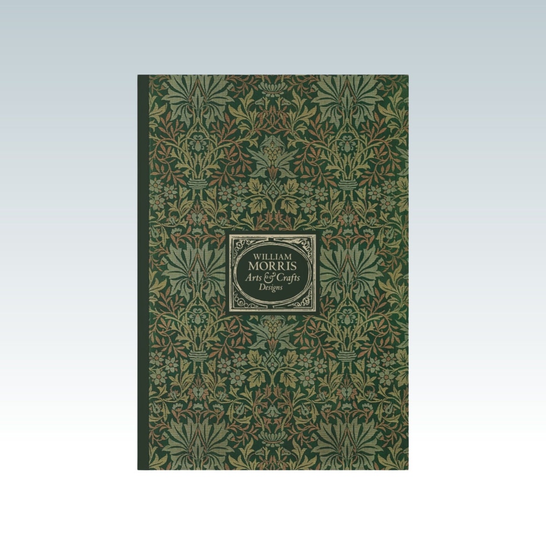 William Morris Flower Garden Writing Notebook Elegant Artisanal ...