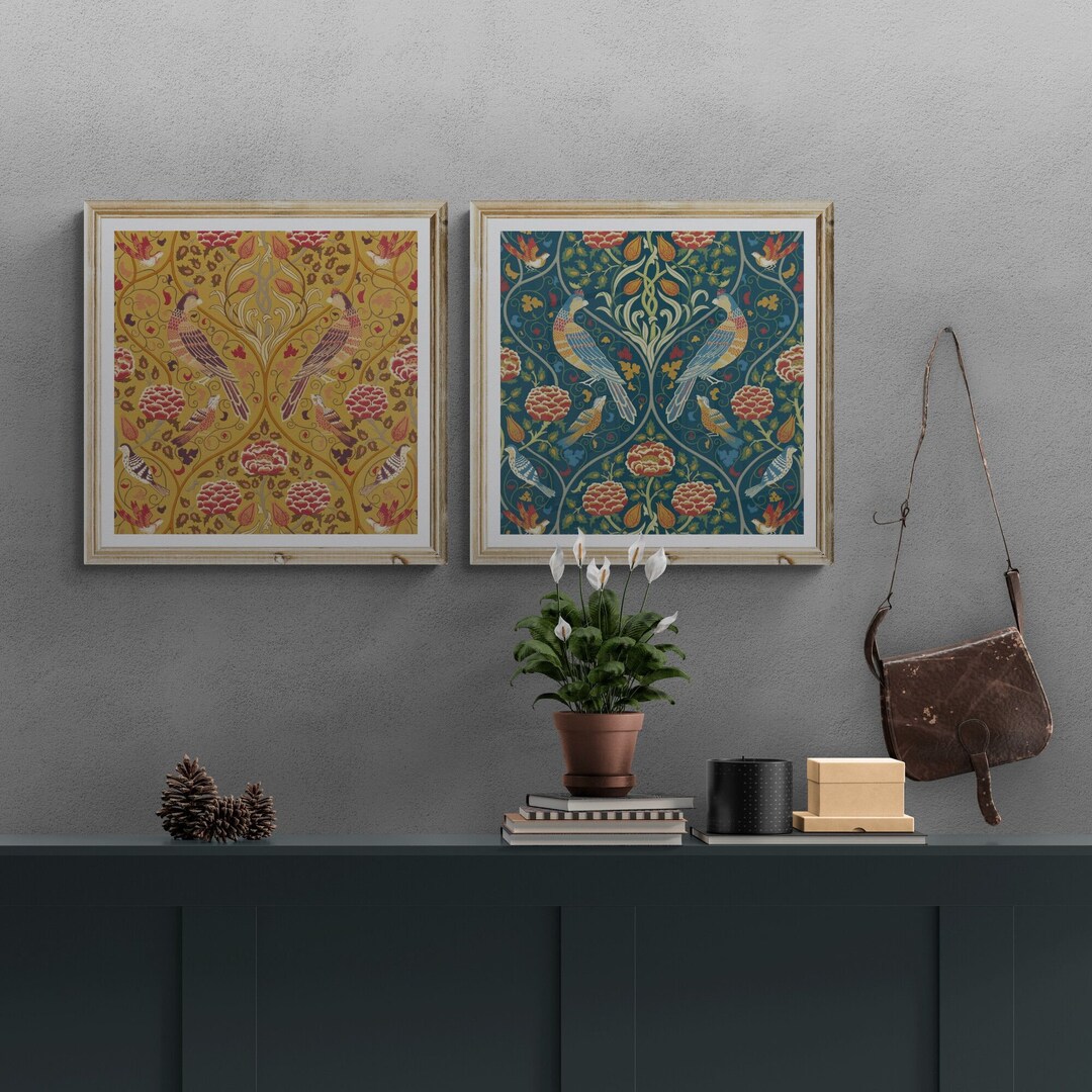 William Morris 'seasons' Art Print Set: Cottagecore Home Decor - Etsy