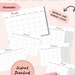 Minimalist Blank Monthly Calendar / PDF / Digital Printable Calendars ...
