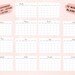 Minimalist Blank Monthly Calendar / PDF / Digital Printable Calendars ...