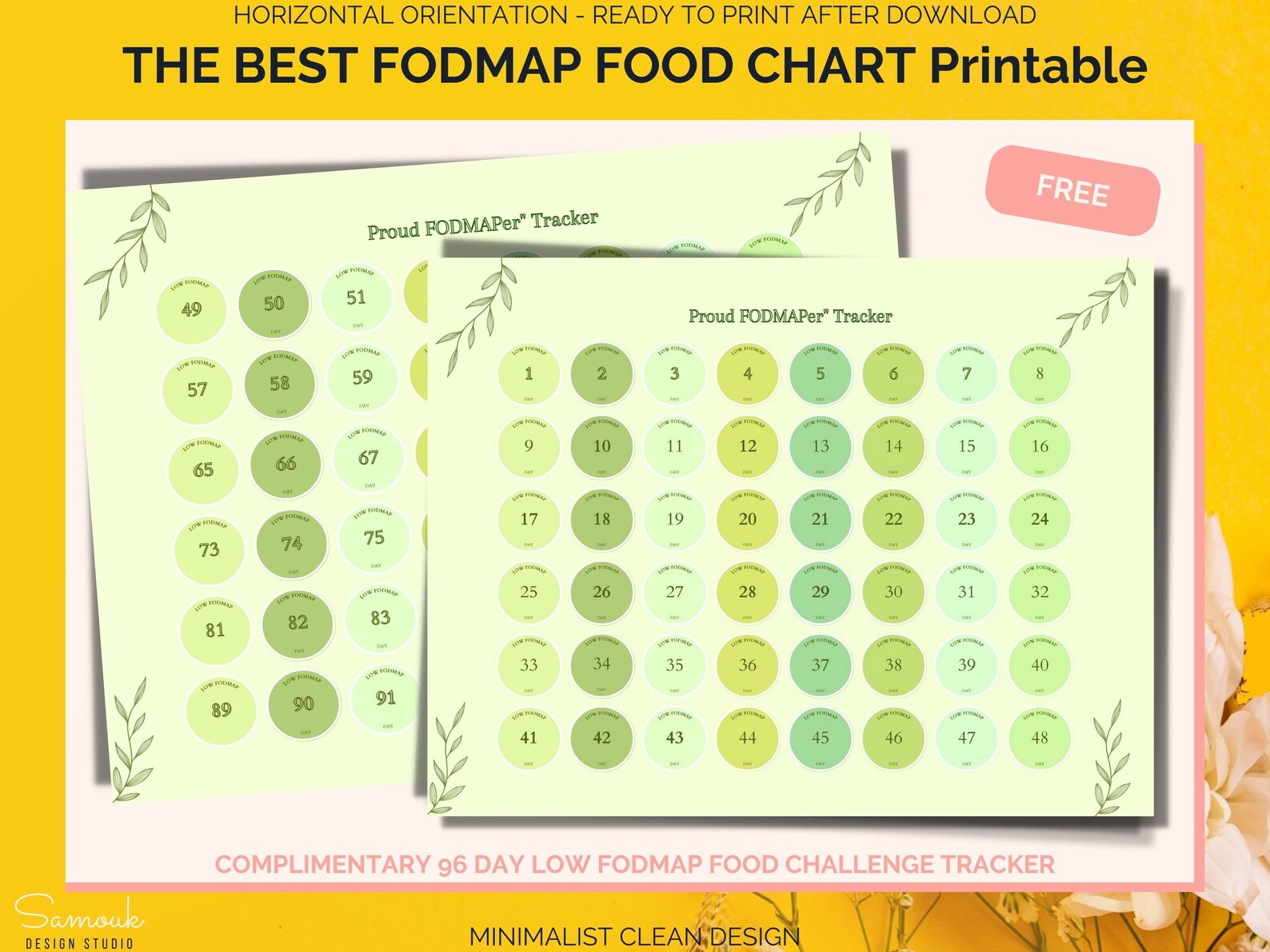 FODMAP Grocery List Printable, Low and High Fodmap Foods, Complete ...
