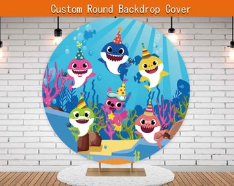 Baby Shark Backdrop - Etsy