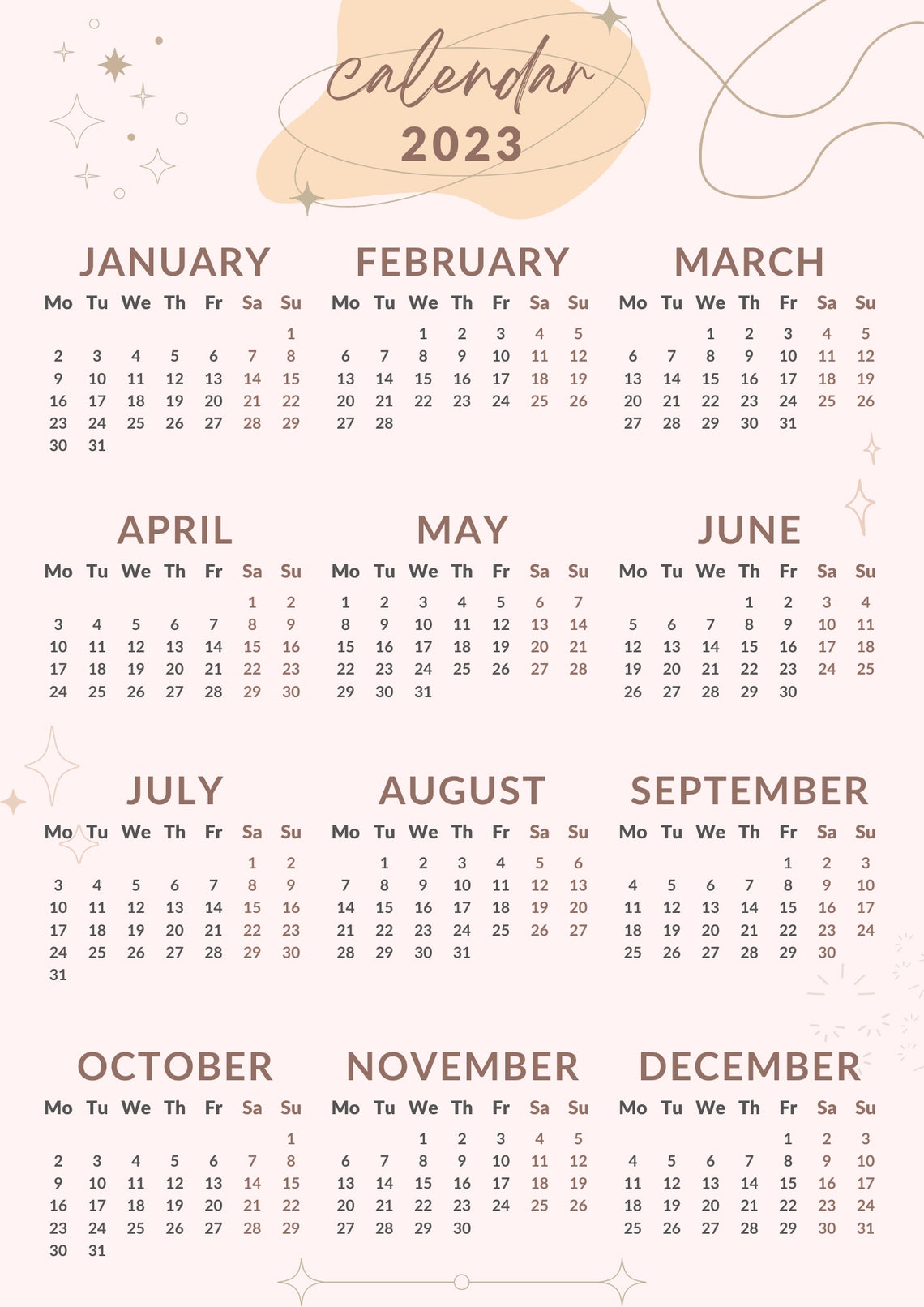 Calendar 2025 Aesthetic Desktop Louis A Rhamby