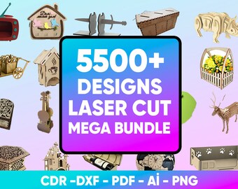 100000 Laser Cut Design Bundle svg, Cdr, Dxf, Ai, Png, Eps Laser Cut ...