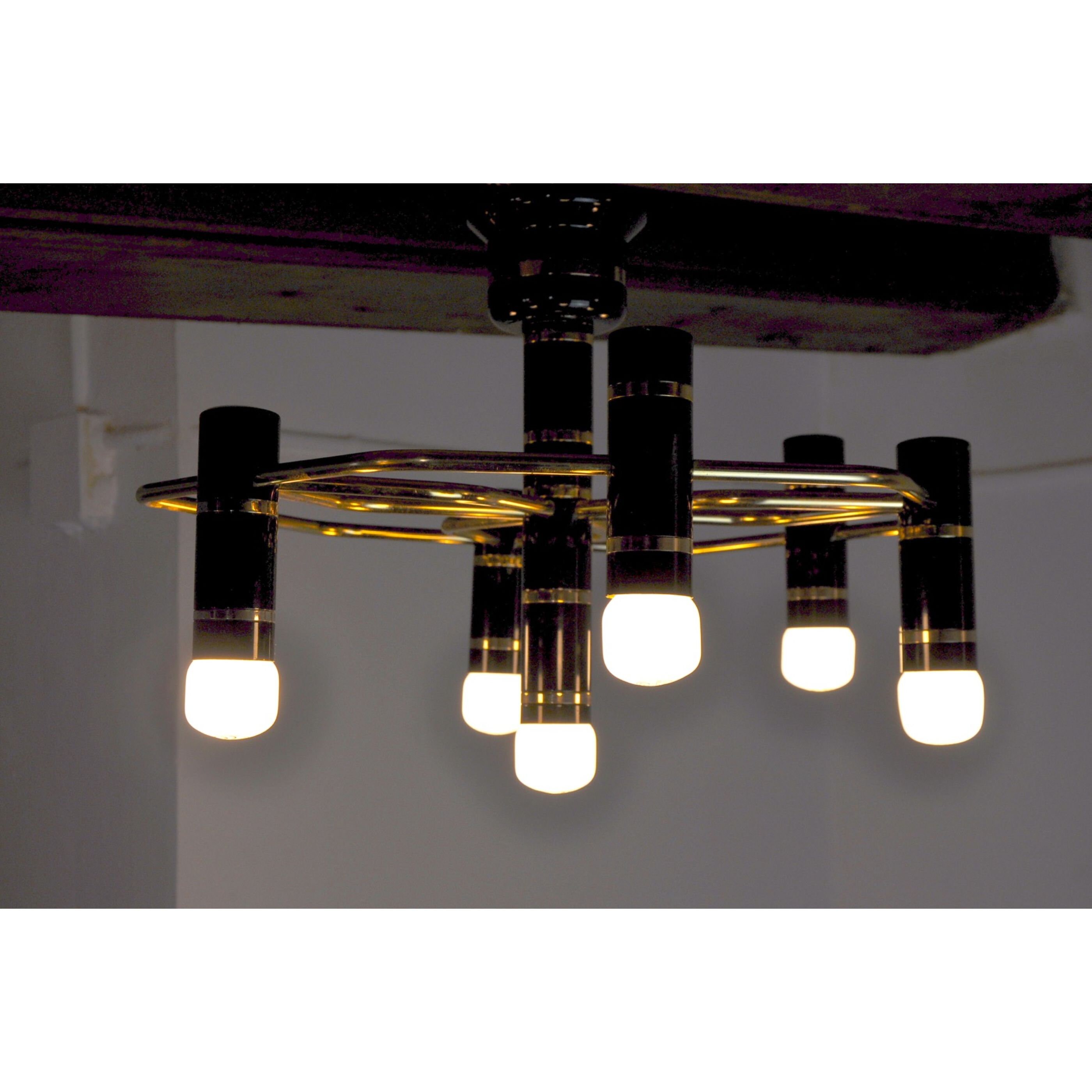 Geometric Ceiling Light With 7 Lights Maison Sciolari Italy - Etsy