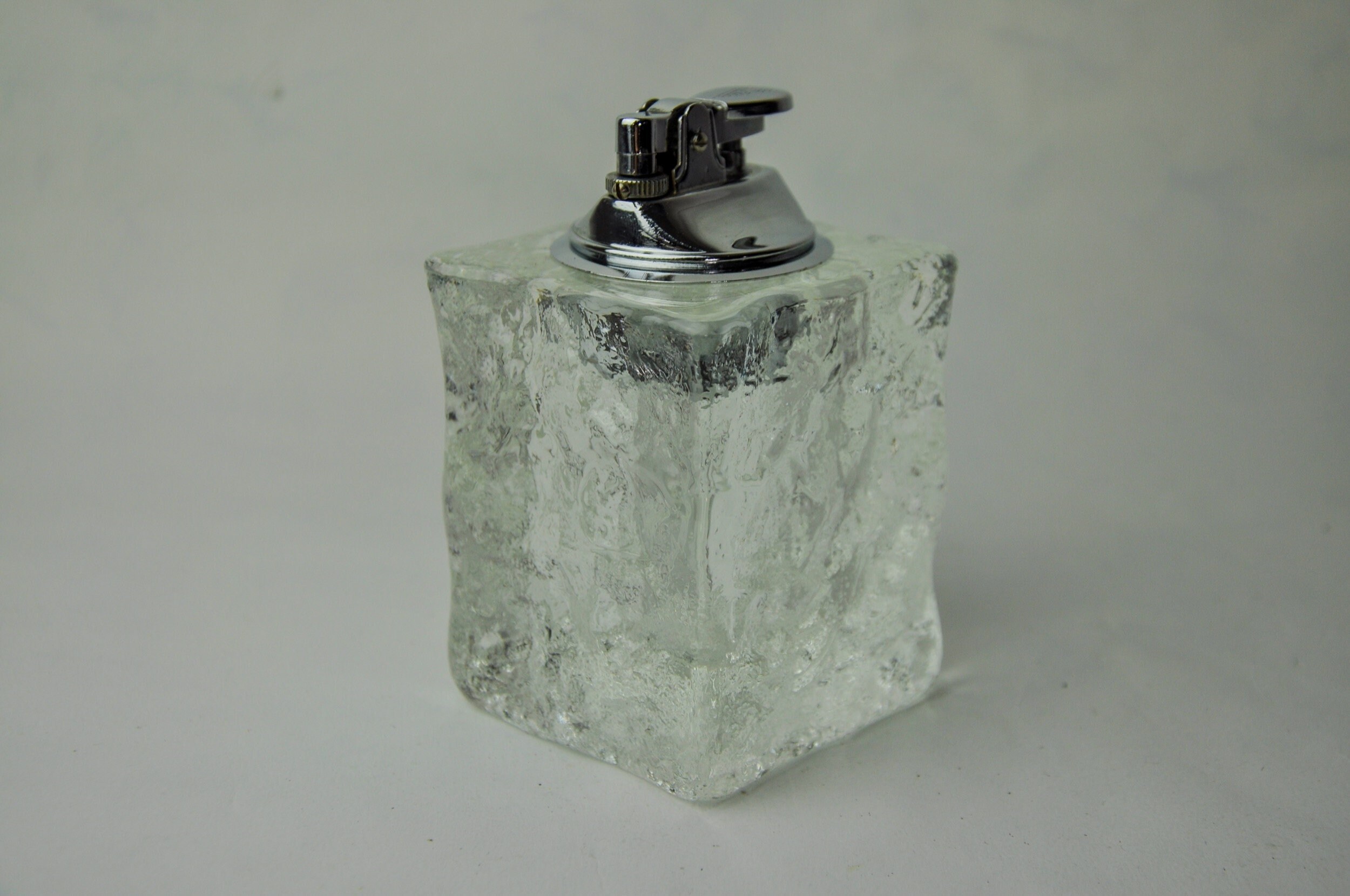Ice Cube Lighter by Antonio Imperatore Frosted Murano Glass - Etsy ...