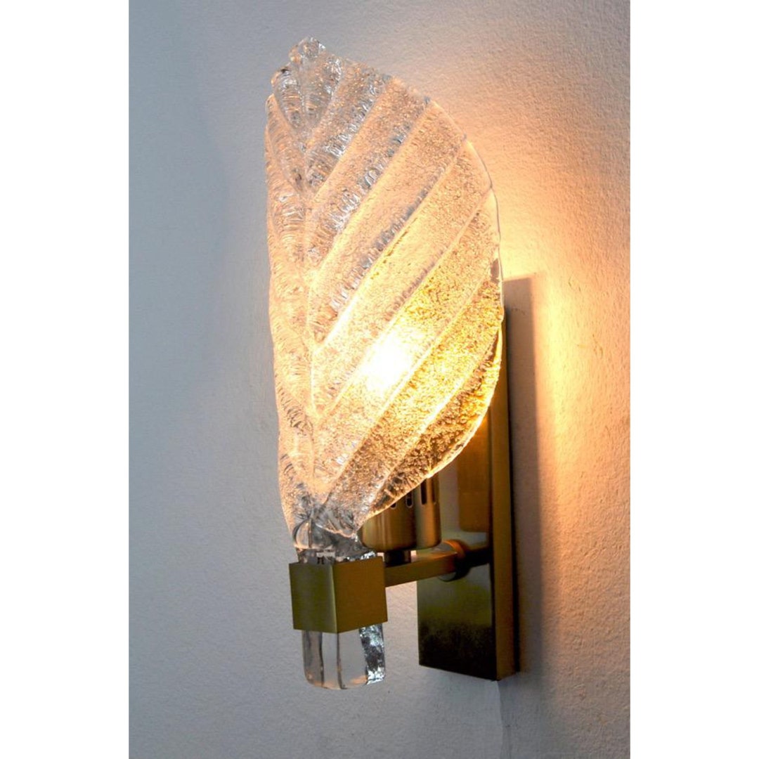 Carl Fagerlund Sconce, Murano Crystal, Austria, 1970s - Etsy