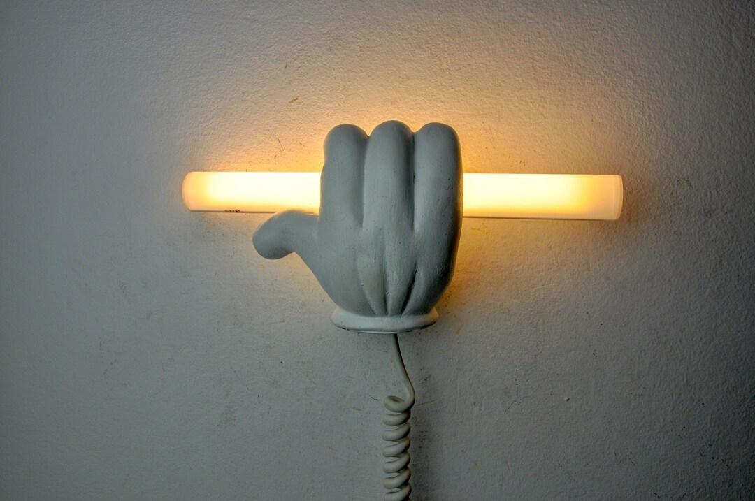 Mickey Mouse Hand Wall Lamp, France, 1970 - Etsy