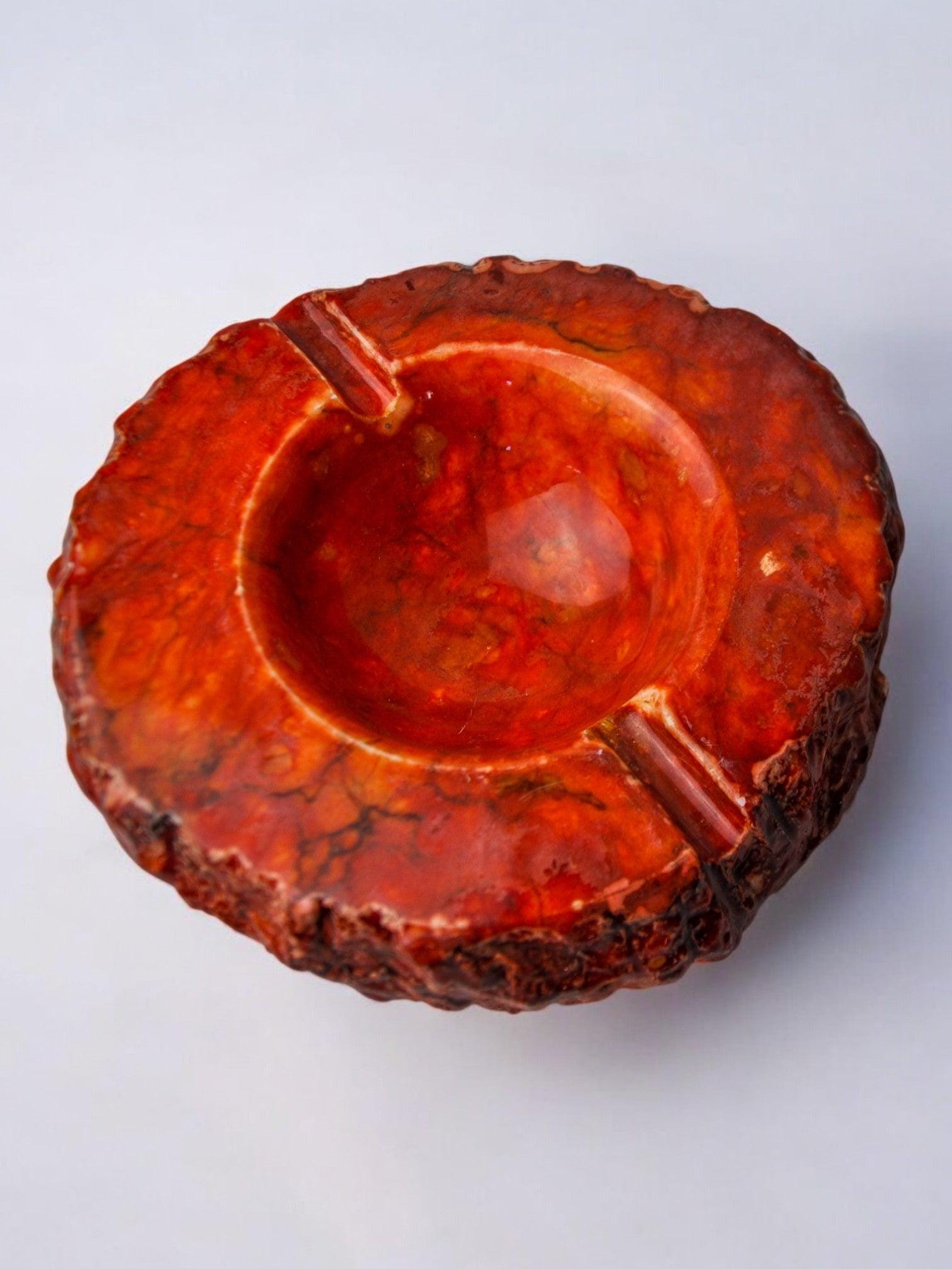 Red Alabaster Ashtray by Romano Bianchi, Italy, 1970 - Etsy