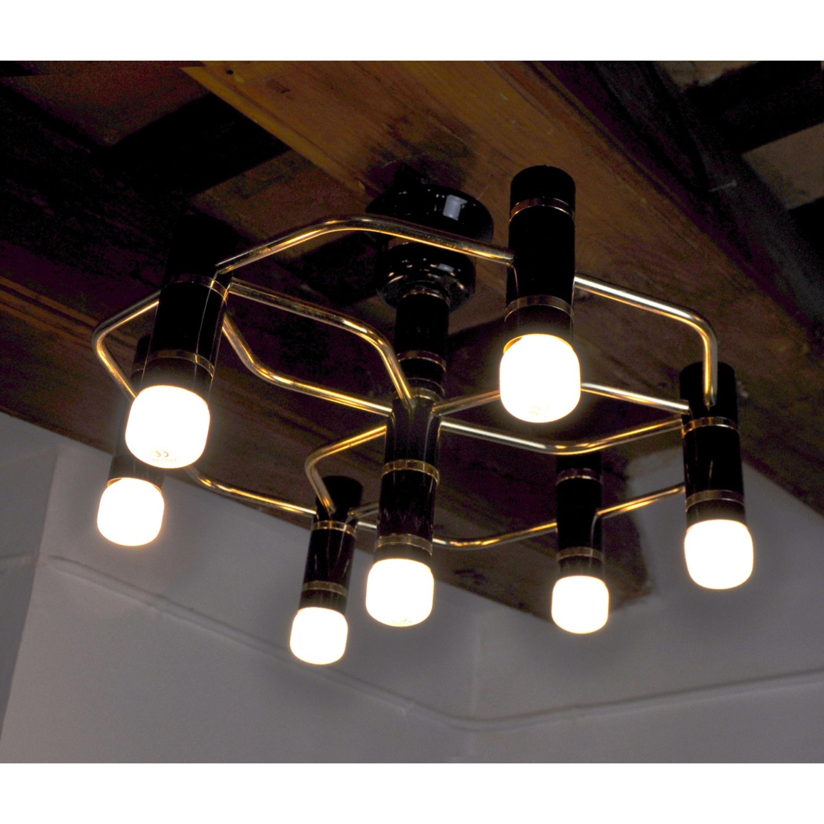 Geometric Ceiling Light With 7 Lights Maison Sciolari Italy - Etsy