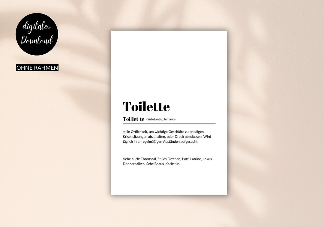 Definition Toilet Bathroom Posters Digital Download Digital Printing ...