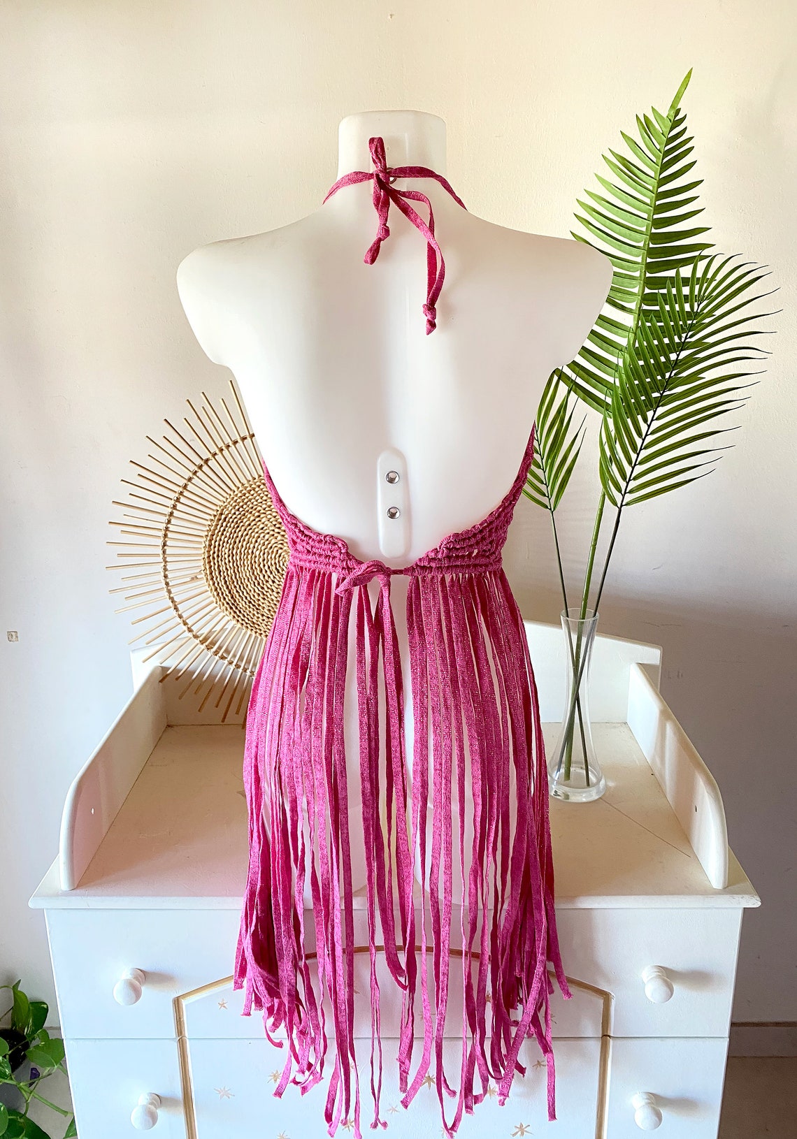 Festival Set Hot Pink Rave Dress Mesh Festival Top Festival - Etsy