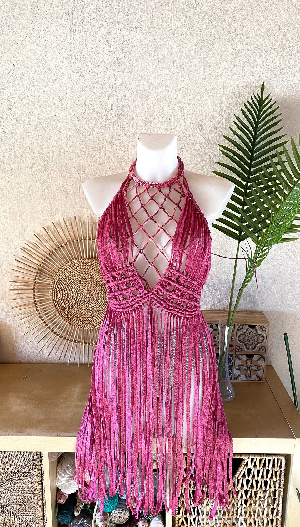 Festival Set Hot Pink Rave Dress Mesh Festival Top Festival - Etsy