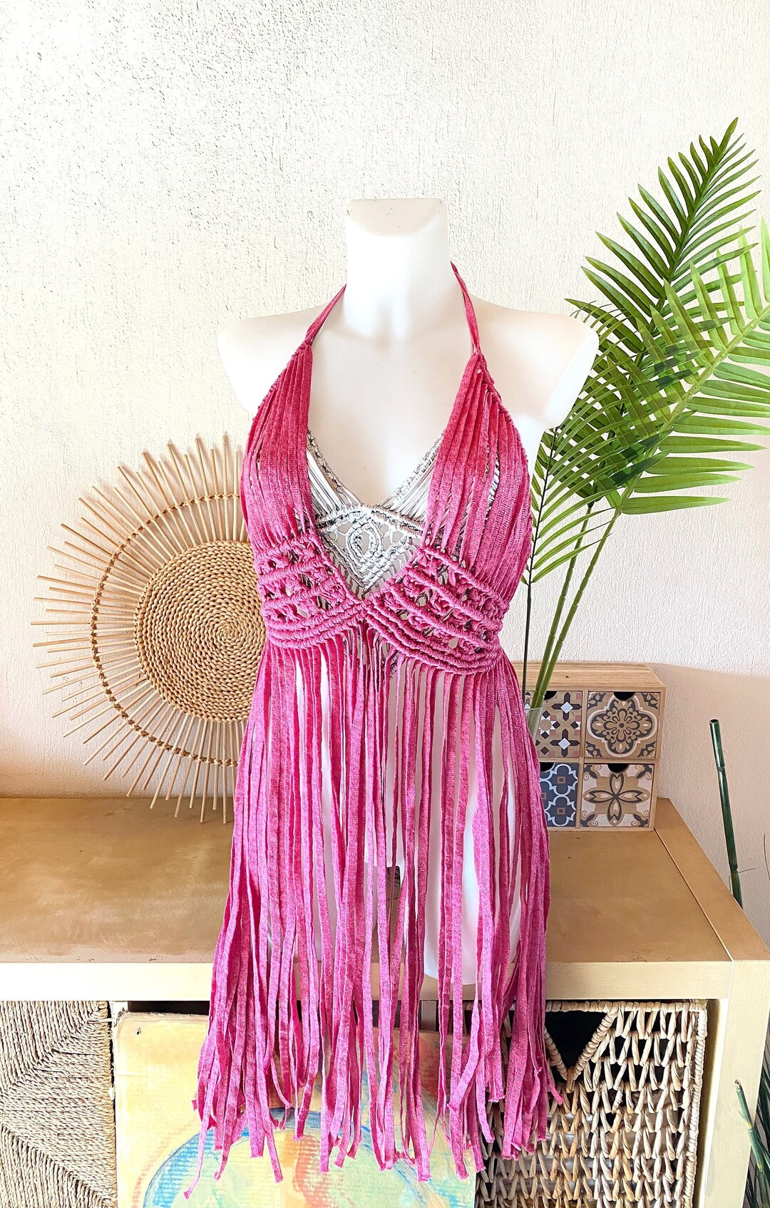 FAST SHIPPING Festival Rave Set Hot Pink Rave Dress Silver - Etsy