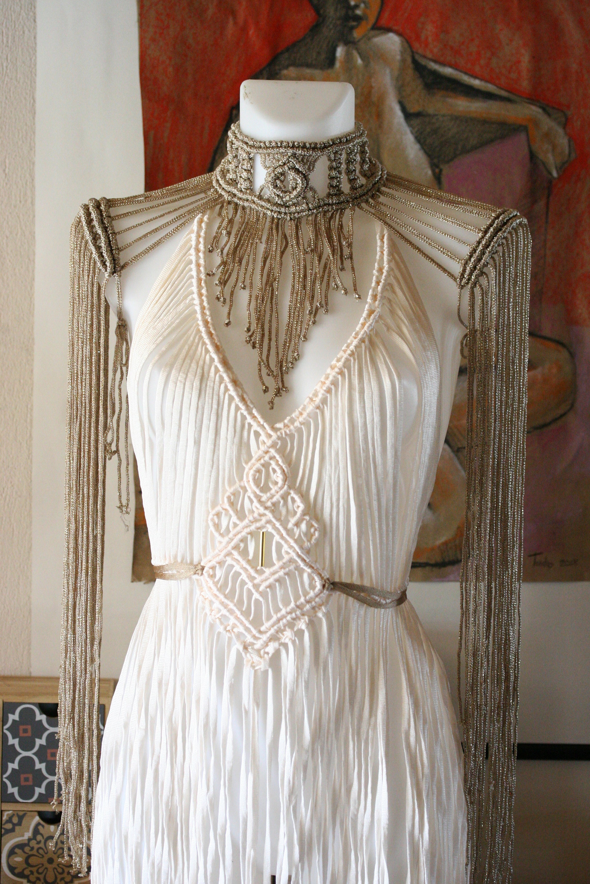 Festival Set in Gold, Burning Man Costume, Festival Clothing Woman ...